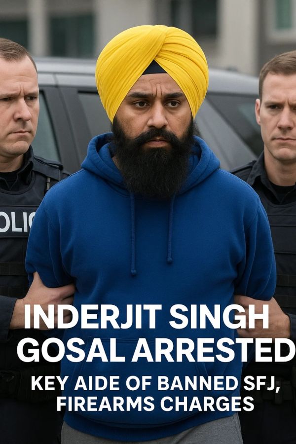 Canada Arrests SFJ Leader Inderjit Singh Gosal Over Firearms - India ...